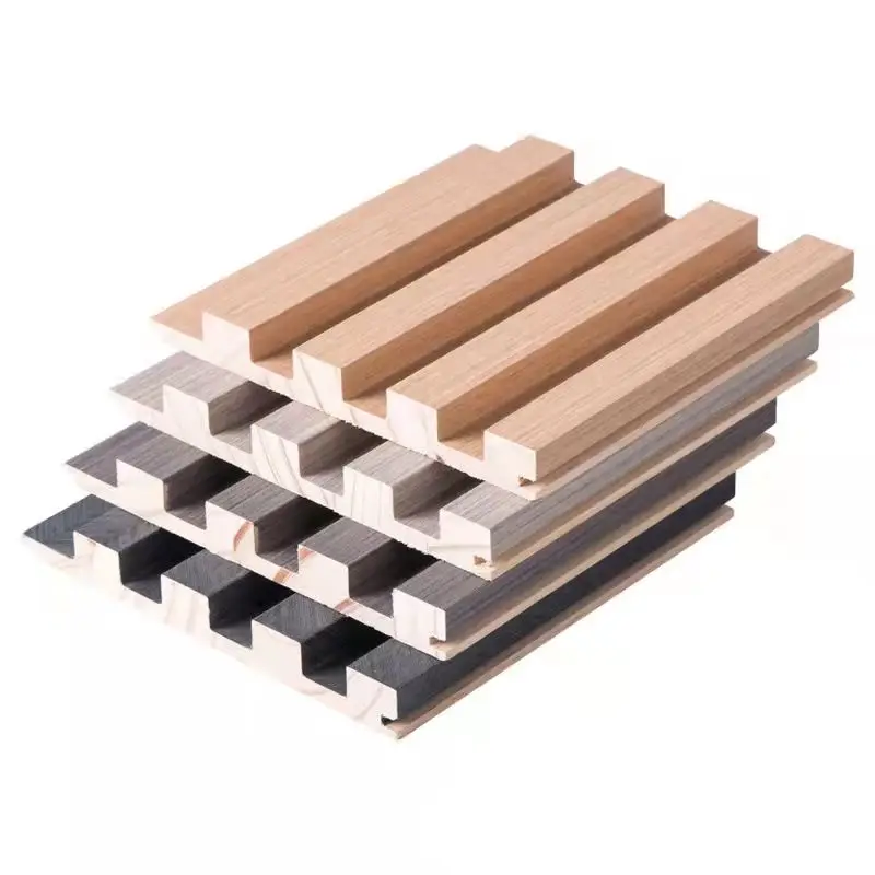 Antique Solid Wood Grille Ceiling - Integrated Wall Panel