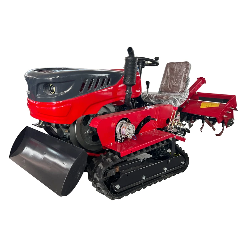 Factory Top Selling Mini Crawler Tractor 25HP Mini Agriculture Rotary ...