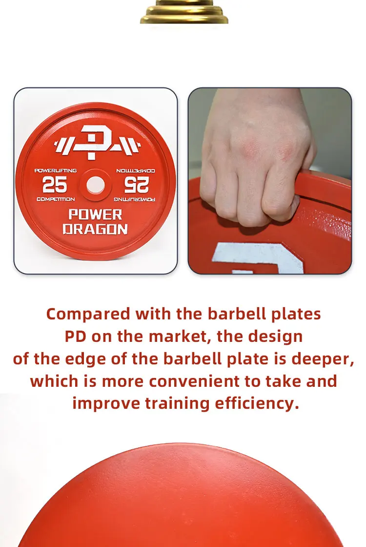 Customized Logo Powerlifting Plates - 25KG Weight Plates