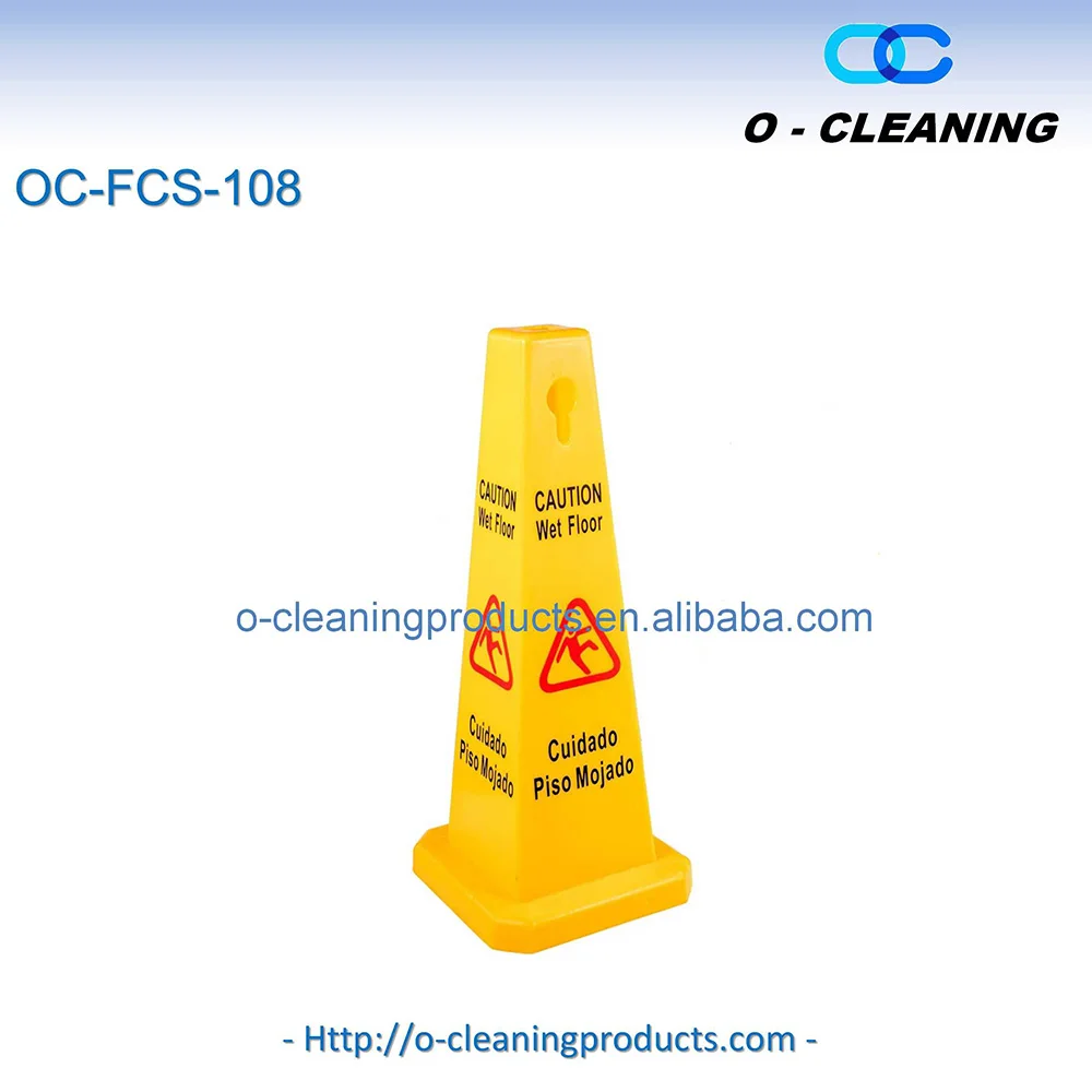 O-Cleaning Excellant Caution Wet Floor Cone,Standing Floor Warning Cone ...