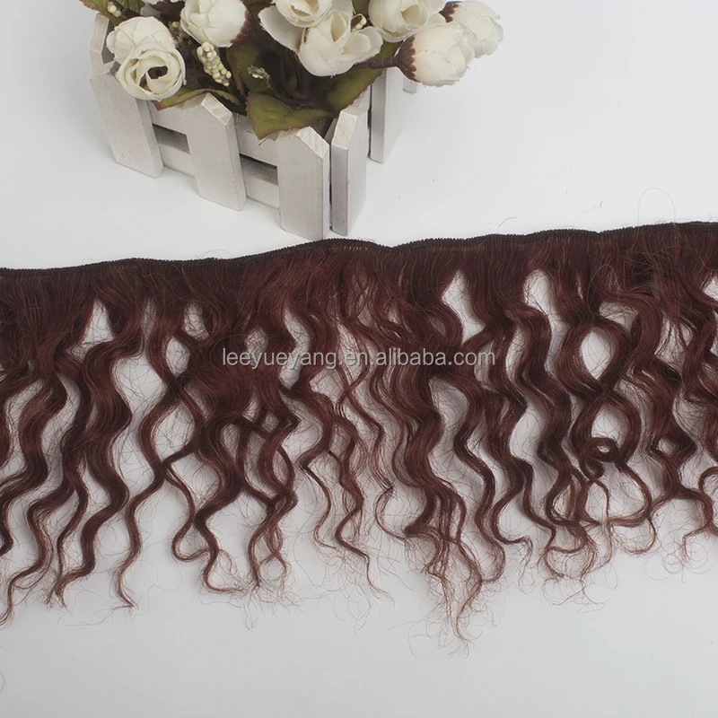 20CM Length 500CM Wool Curly Doll Hair Weft Kinky Curly Wool Material ...