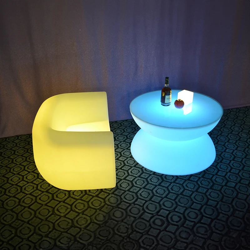 Modern And Stylish Led Illuminated Modular Sofa With Multiple Colors ...