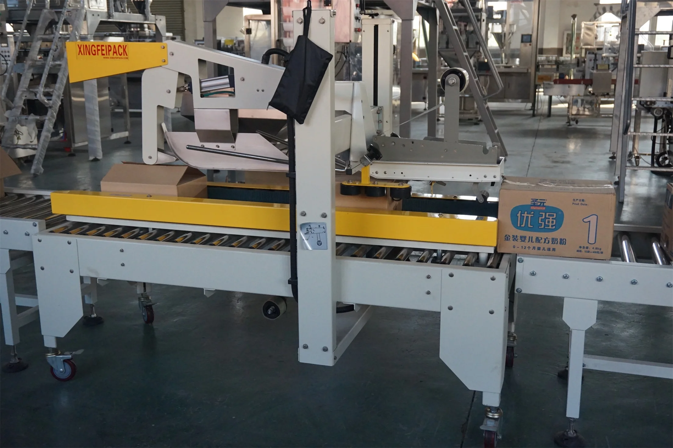 Fully Automatic Carton Box Fold Packing and Sealing Machine for Top Lid ...
