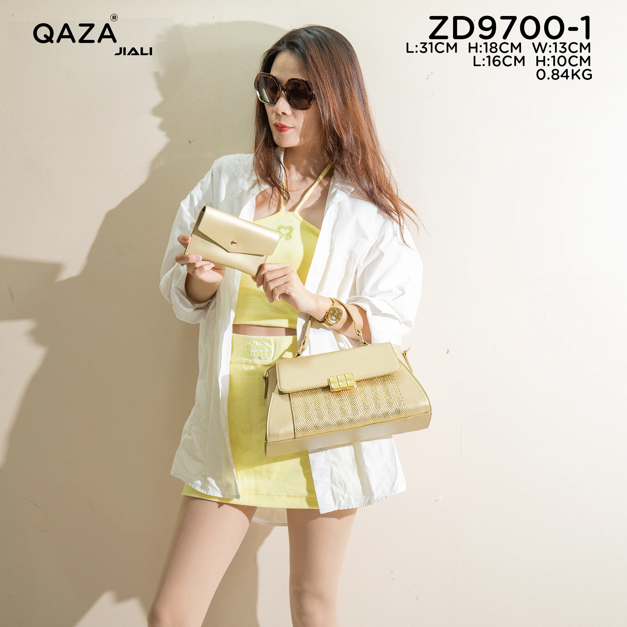 QAZA Jiali Designer Sling Shoulder Handbags - Classic & Waterproof