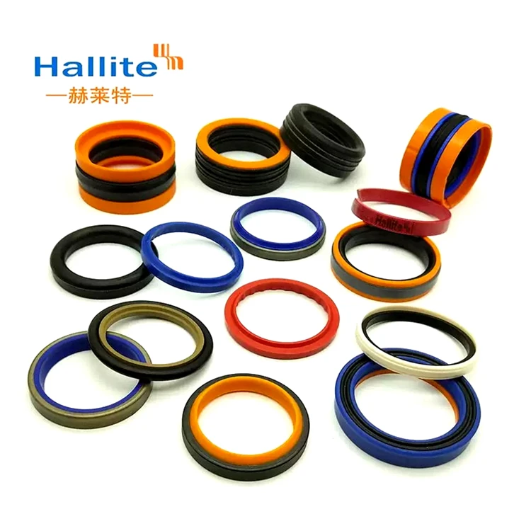 Hallite 605 Blue PU Double Lip Hydraulic Cylinder Rod Seal - OEM