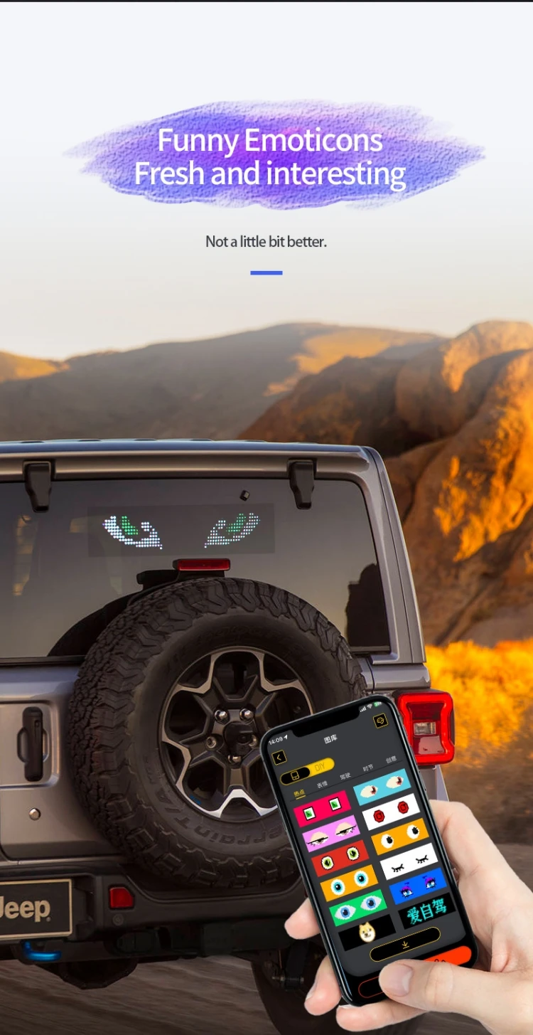 Wireless Remote Control Flexible Sign Board Dynamic LED Usb Display Car ...