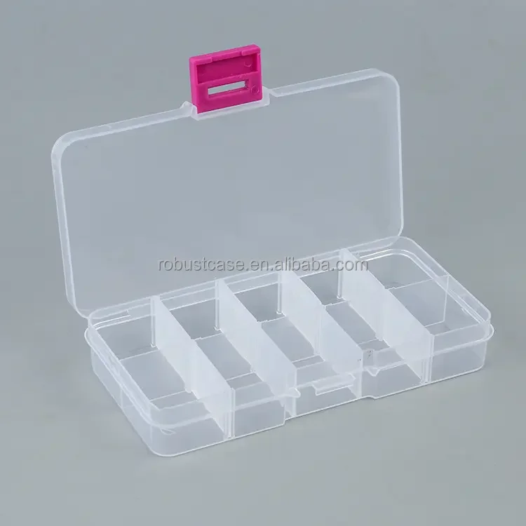 Transparent Plastic Organizer Box, Jewelry Storage Container, Clear ...