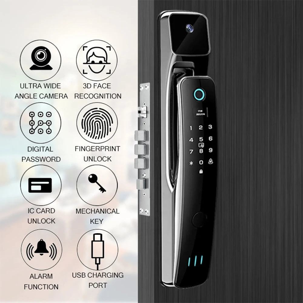 Bbdhome Tuya App Biometric Lock Ic Cardf Wifi App Combination 3d Face ...