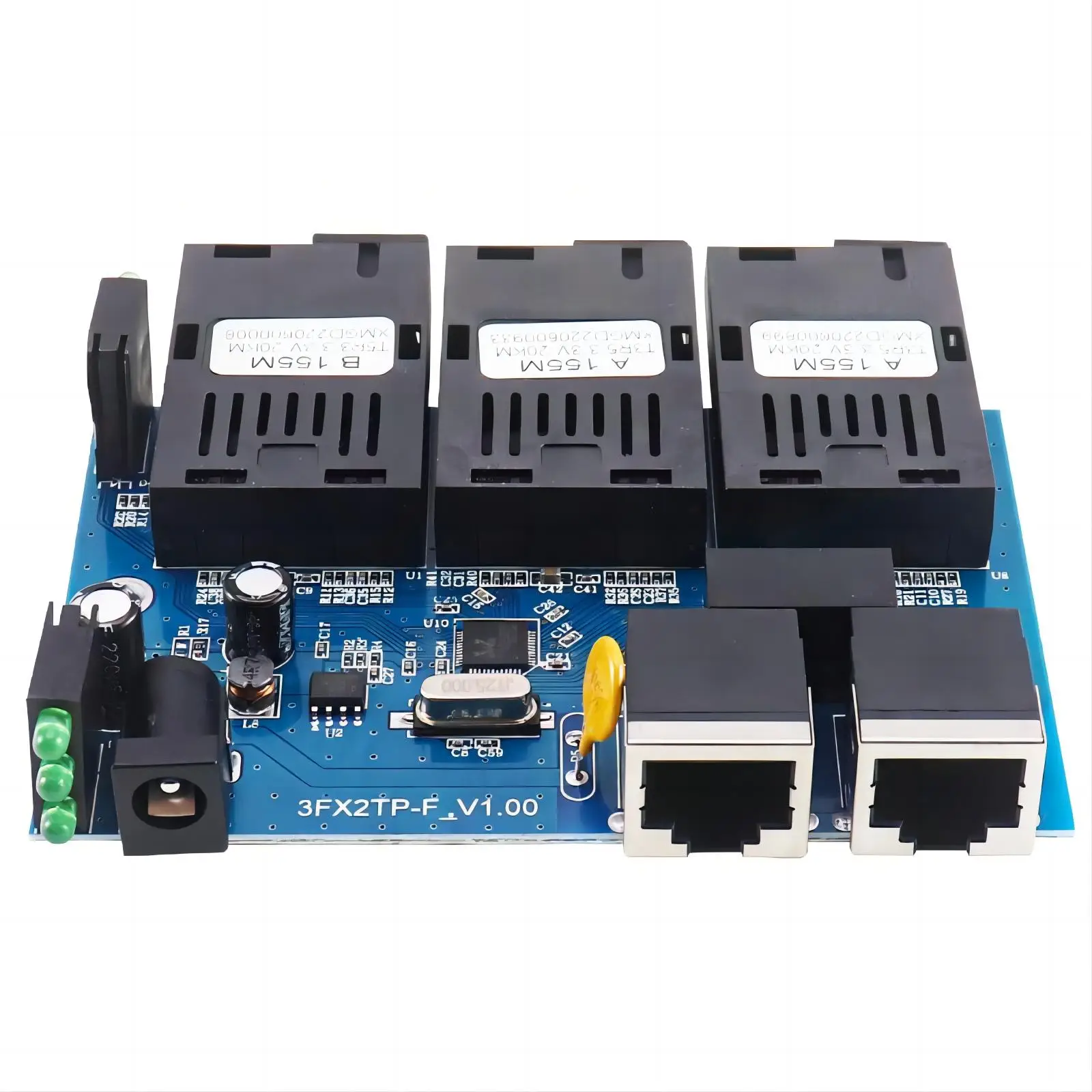 Network Ethernet Switch Fiber Optic PCB 5-Port 100Mbps Fiber Optic ...