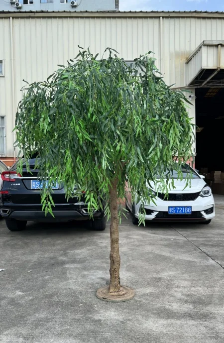 Custom 4m Giant Natural Looking Fiberglass Fake Willow Tree