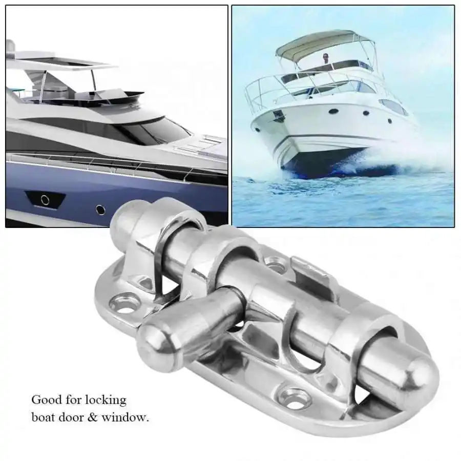 Secure Your Boat with Sliding Hasp Locks - Stainless Steel