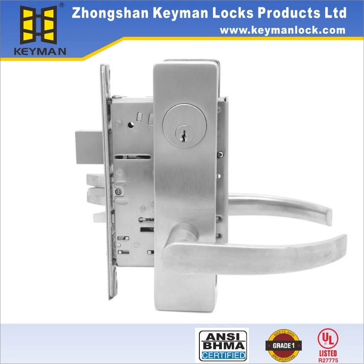 KEYMAN American Mortise Door Handle Front Door Lock Mortise Lock Master ...