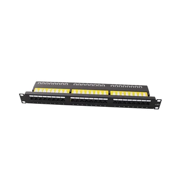 1u 19 Inch Rackmount Network Cabling Full Loaded 24 Ports Utp Rj45 Idc ...