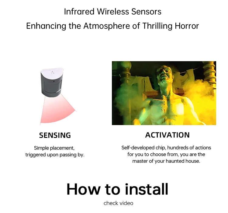 Factory Direct Handmade Pneumatic Scary Attraction Ghost Model For ...