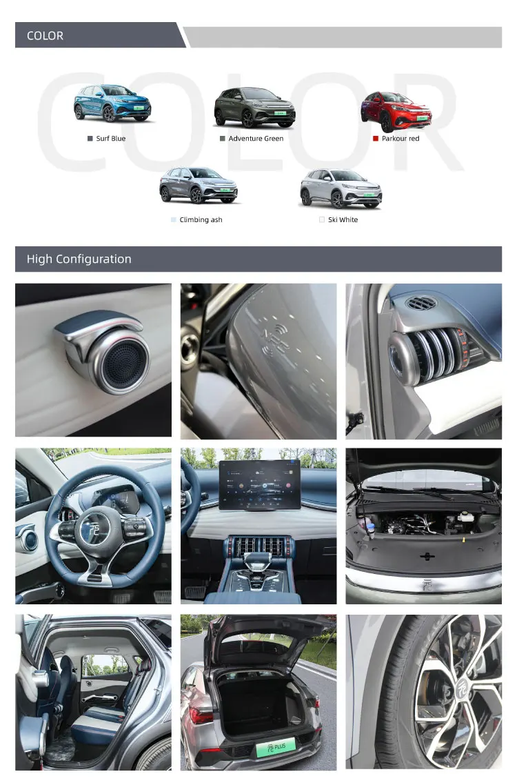 Electric Classic Car Byd Yuan Plus Compact Suv 5 Seats 430km New Energy ...