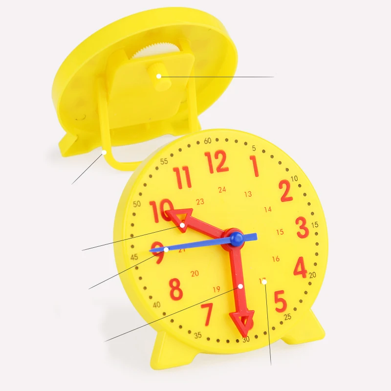 Teaching Demonstration Clock Telling Time Analog And Digital Time ...