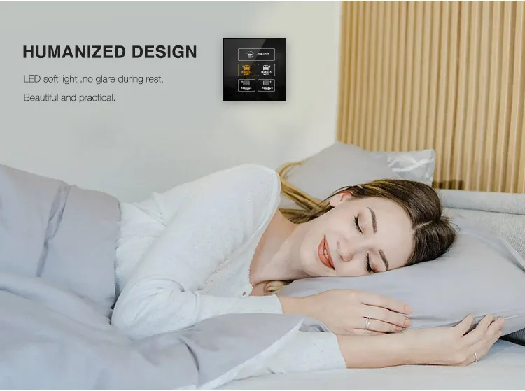 Smart Touch Wall Switch - RS485 Protocol for Hotel Control