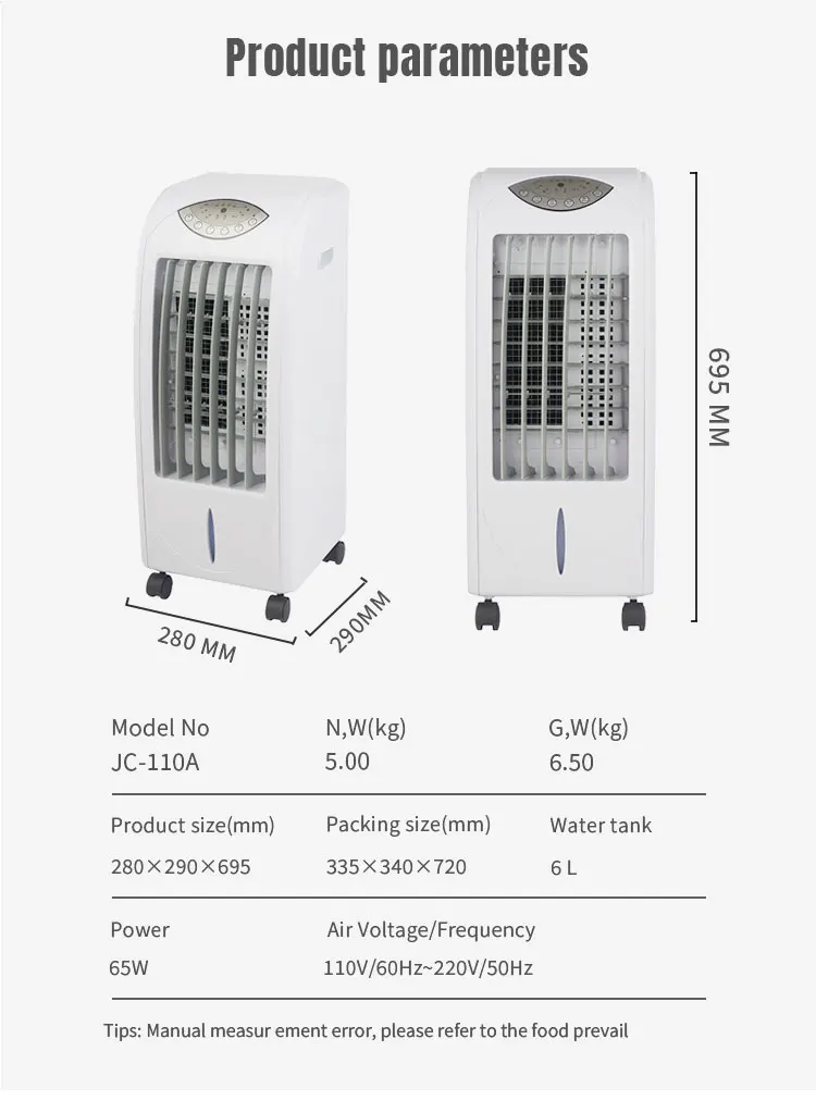 Portable Mist Air Cooler Mini Evaporative Air Conditioner Cooler With ...