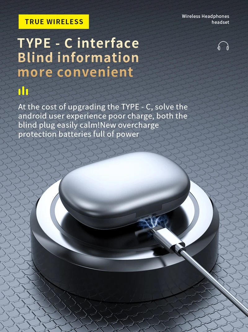 New Tws Earbuds Gt01 Bone Conduction Ear Hook Led Display Headset Hd ...