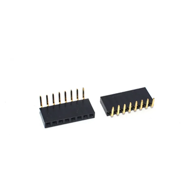 2.54mm 90 degree single row female header PCB Connector 2/3/4/5/6/7/8/9 ...