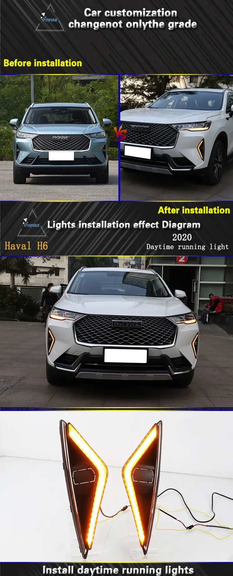 Led Drl for Haval H6 - Daytime Running Lights & Signaling