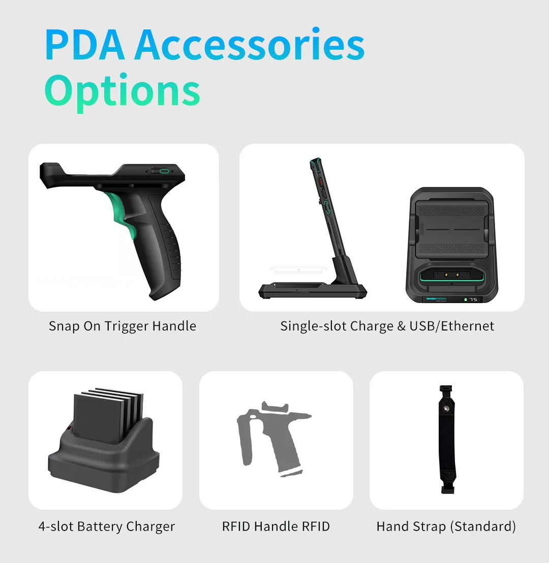 Hyatta Handheld Rugged Android 11 4G Mobile PDA 1D/2D Barcode Scanner ...