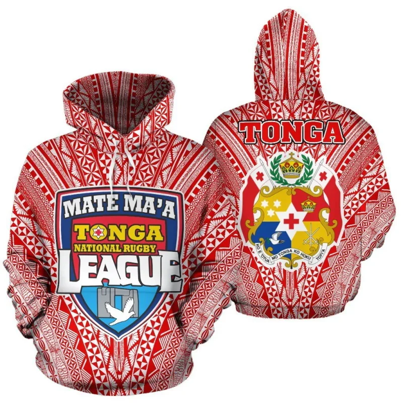 3d Printed Tonga Flag Hoodie For Men Fashion Polynesian Oversize ...
