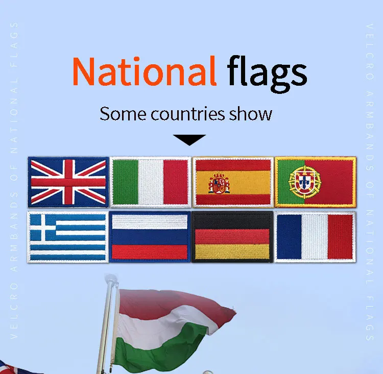 Asia Hooks - Custom Embroidered Flag Patches for Armbands