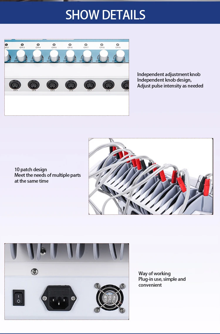 Ems Massage Therapy Machine Multi-function Electric Muscle Stimulation ...