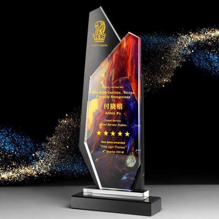Personalized Logo Blank Sublimation Crystal Award Plaque