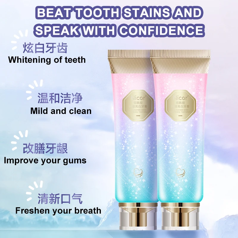 Nicotinamide Whitening Toothpaste Professional Organic Adult Toothpaste ...
