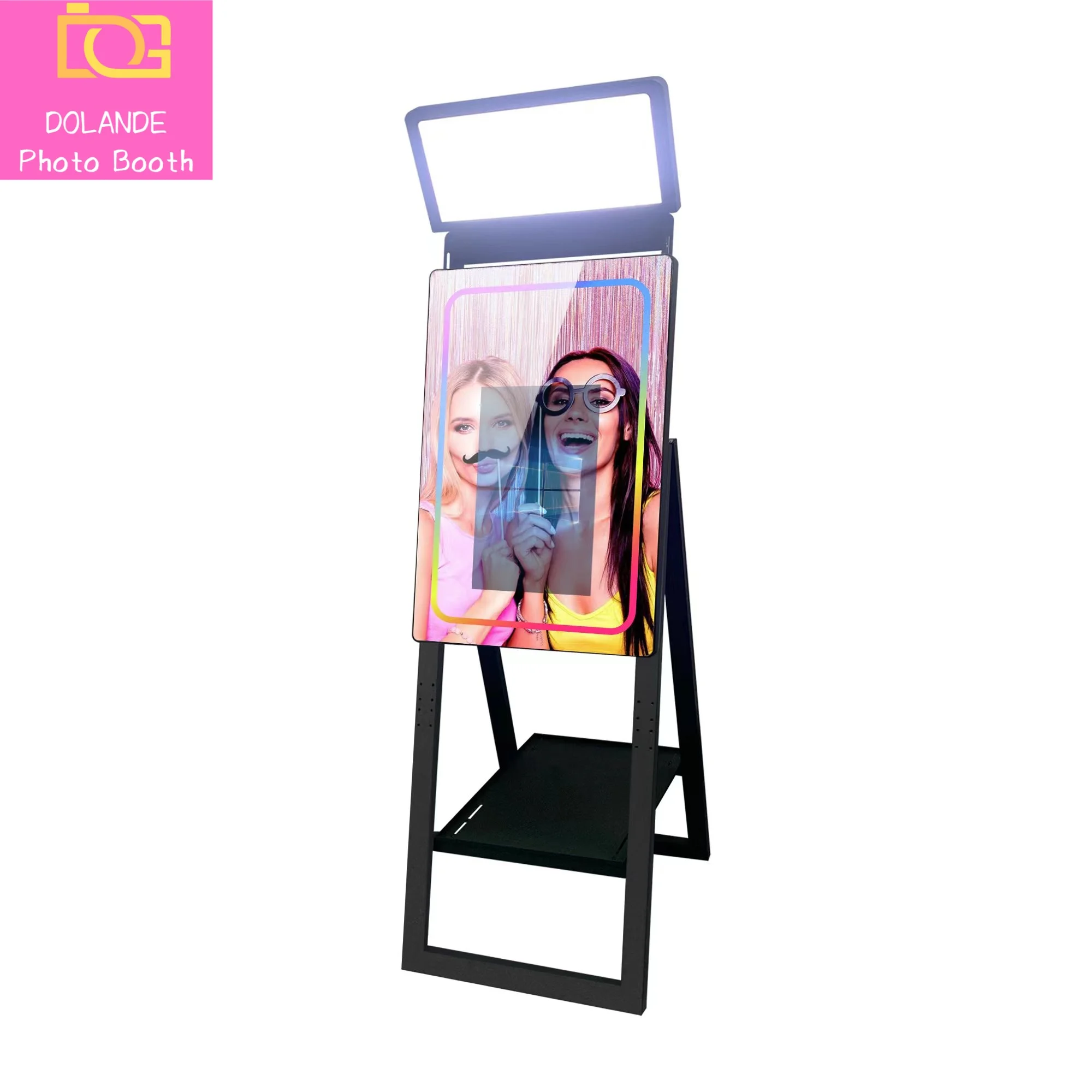 40"portable Open Air Flight Case Automatic Led Selfie 3d Photobooth ...