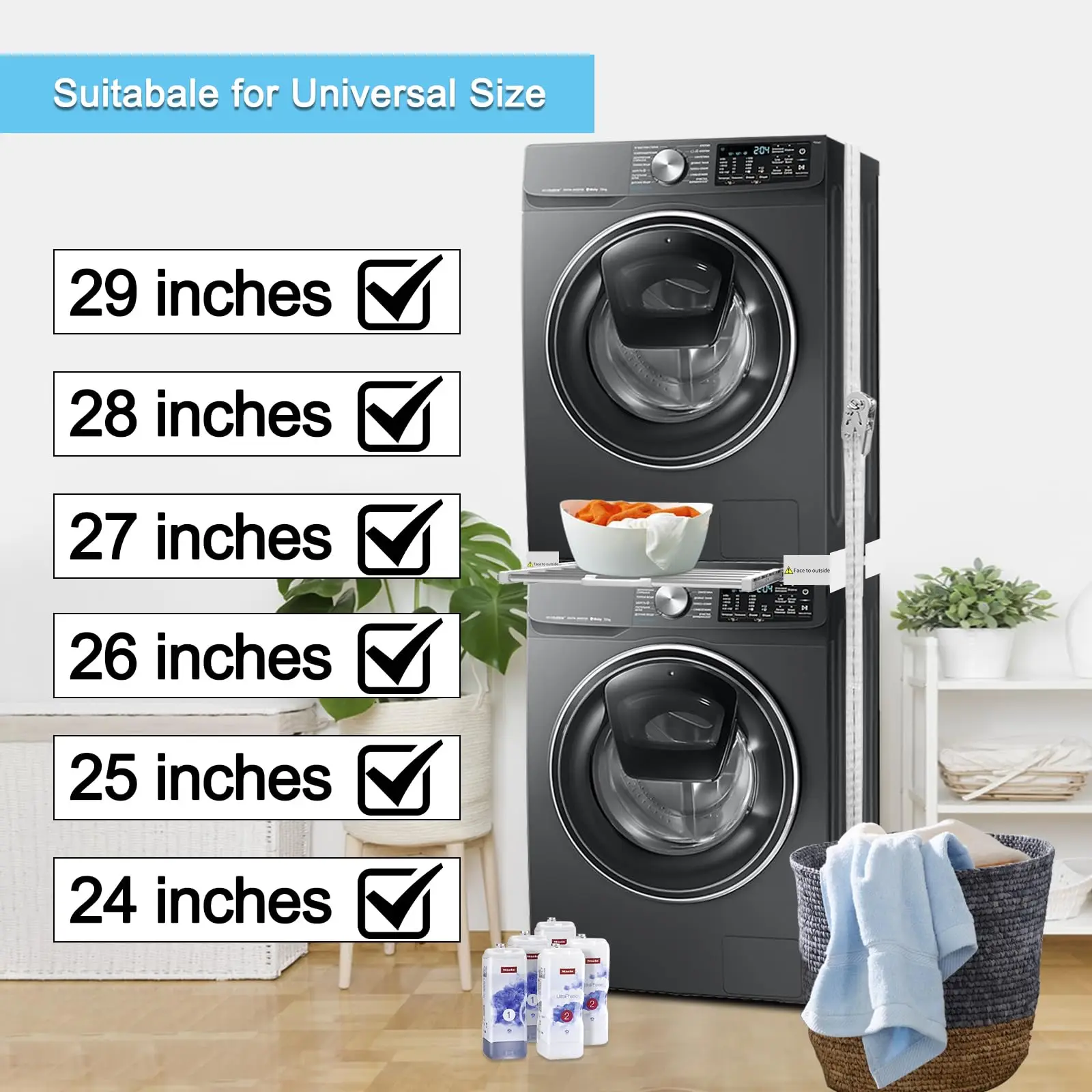 Vcpc 29 Inch Stacking Kit For Washer And Dryer,Universal Washer And ...