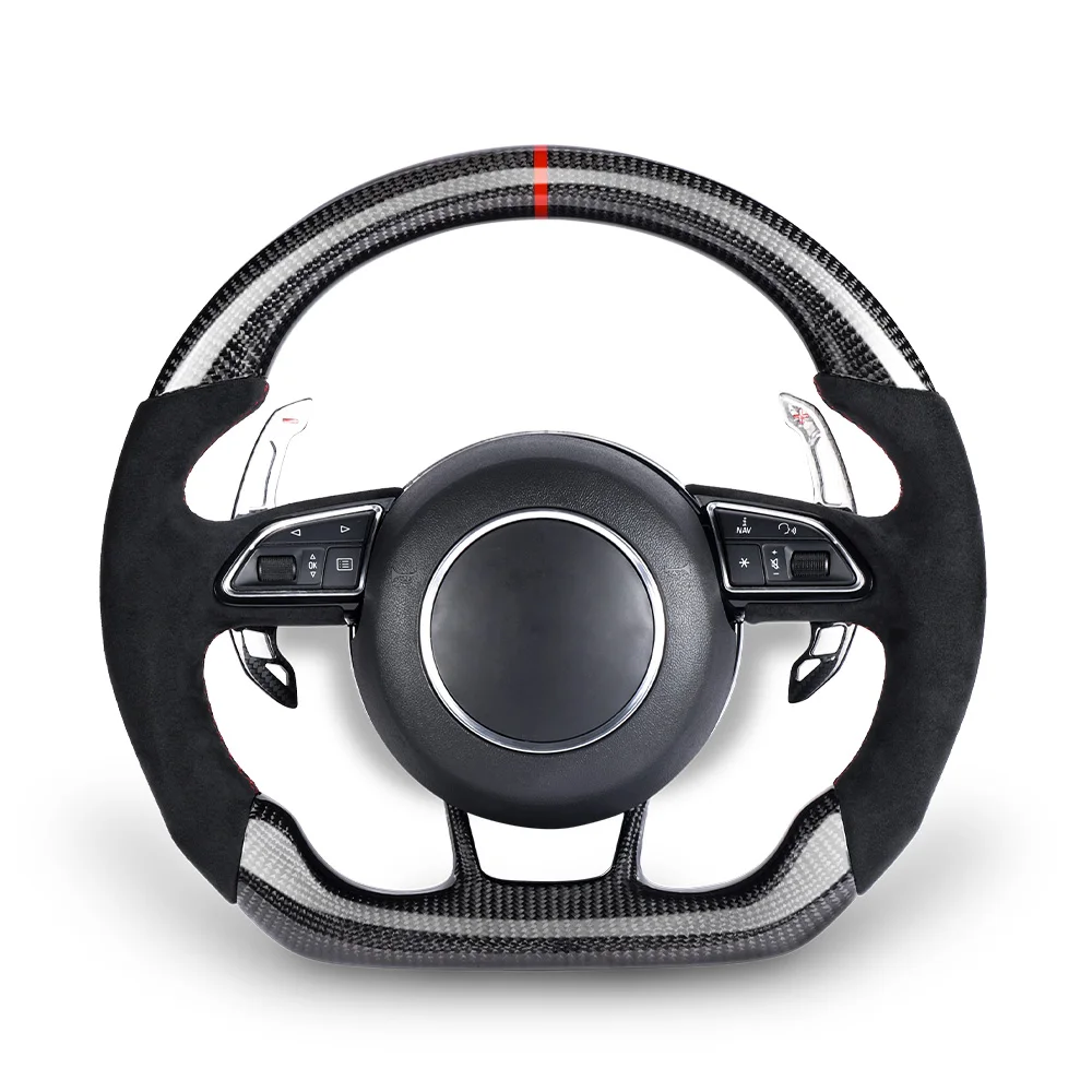 Carbon Fiber Steering Wheel For A3 A4 A5 A6 A7 A8 RS3 RS4 RS5 S3 S4 S5 RS6 RS7 Steering Wheel ...