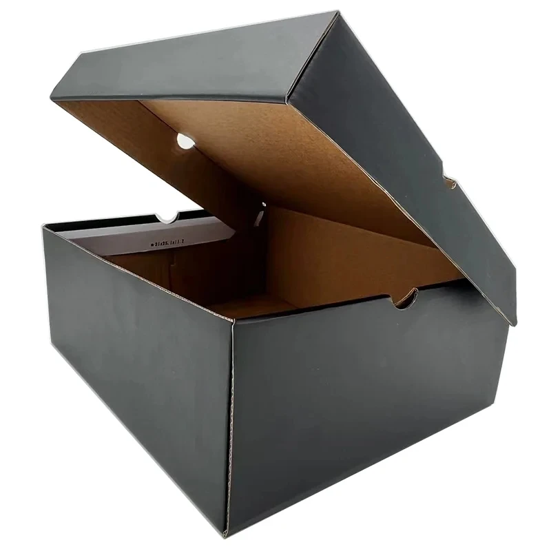 Black Shoe Boxes Cardboard Packaging Packing Boxes For Shoes Boxes For ...