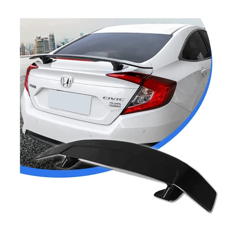 Universal Carbon Fiber Texture Car Rear Spoiler Trunk Rear Roof Lip ...