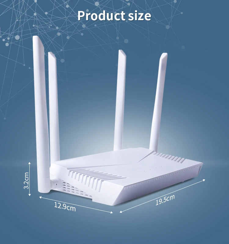 High Speed Four Antennas Router WIFI6 1800Mbps Dual Band 2.4G&5G ...