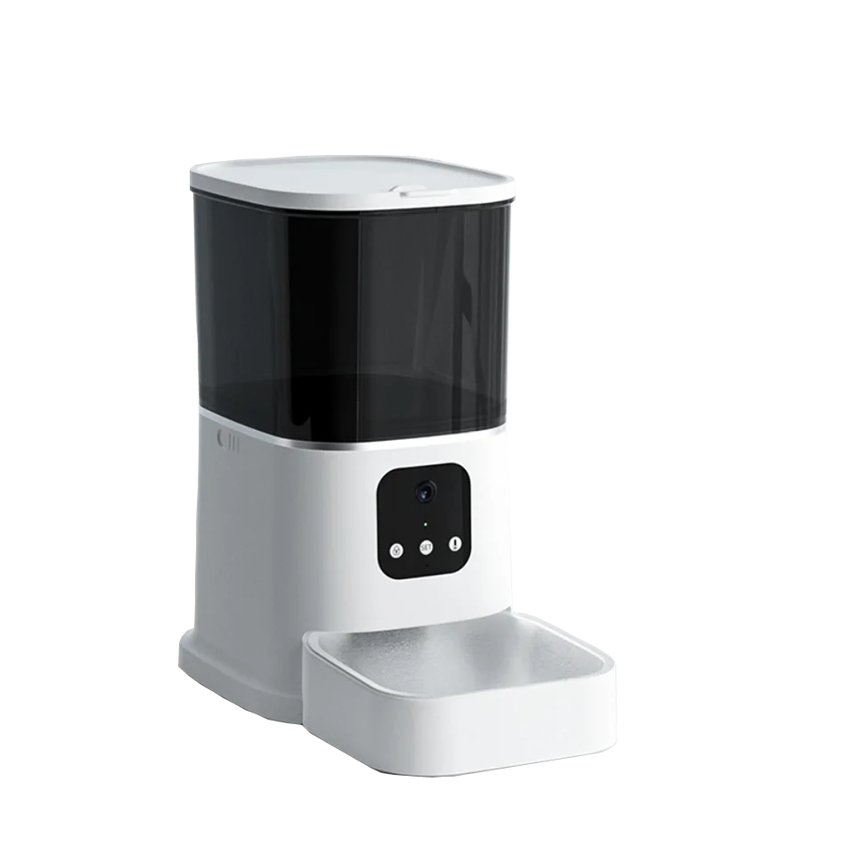 6l Smart Pet Feeder Pet Bowls & Feeders Automatic Feeders & Water Plastic Wifi Video Voice Cat ...