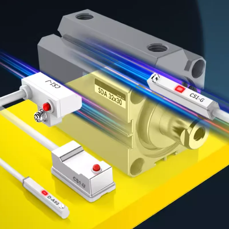 Cylinder Magnetic Switch Sensor Proximity Switch Sensor Sensing Cs1-j ...