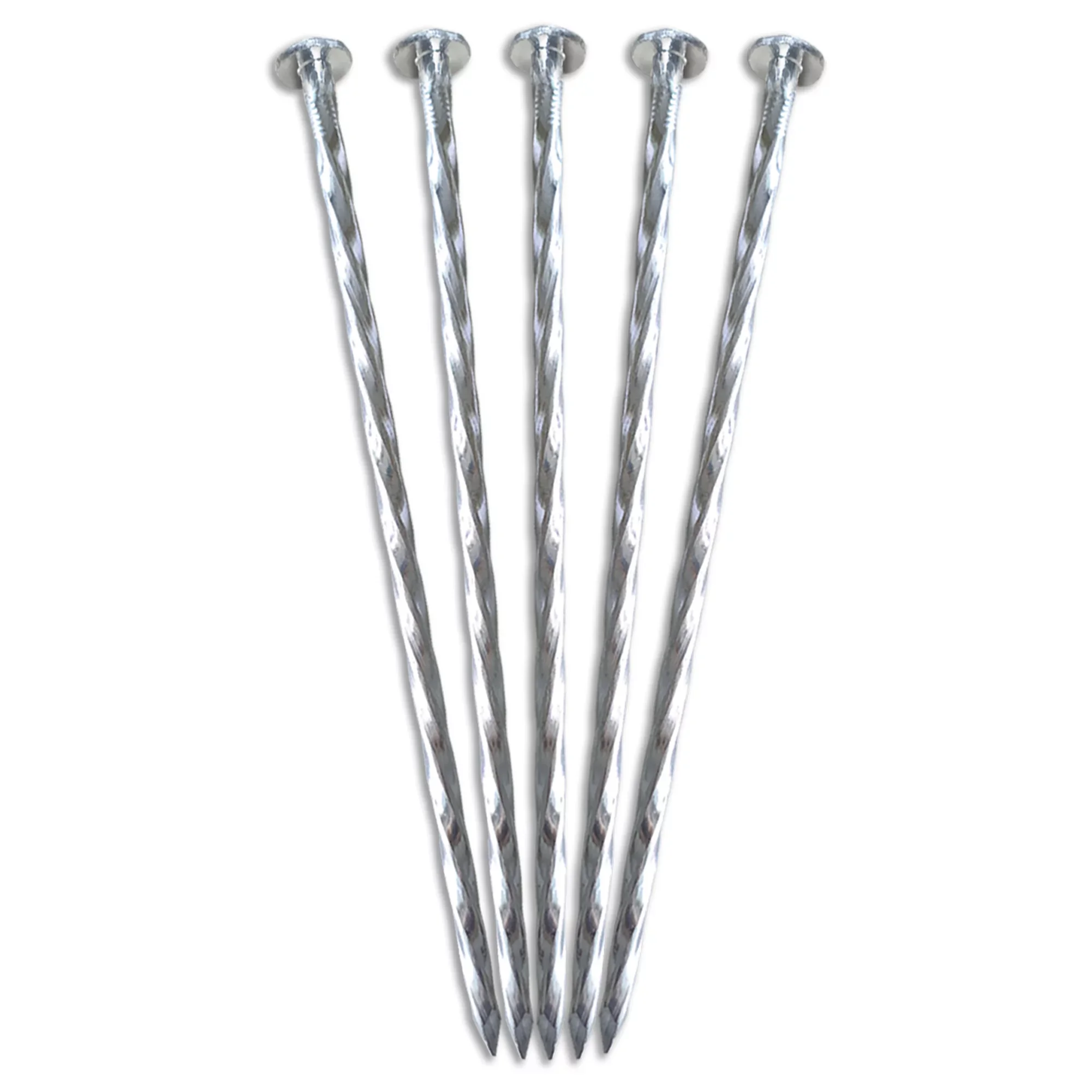 Galvanized 6 Inch Landscape Spikes Spiral Shank Timber Ties Nails ...
