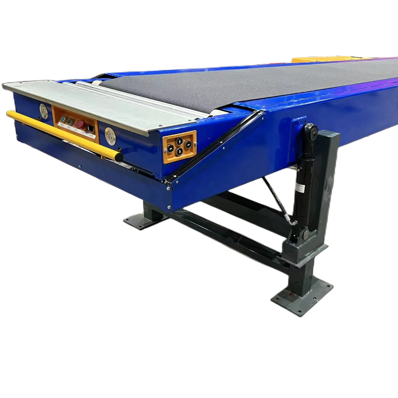 2 Sections 5m Stretch 3m Telescopic Belt Conveyor For Truck Loading And ...