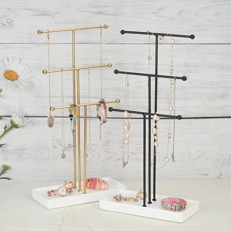 Gold Tree Shape Jewelry Stand Multi-functional Ins Style Modern Design ...