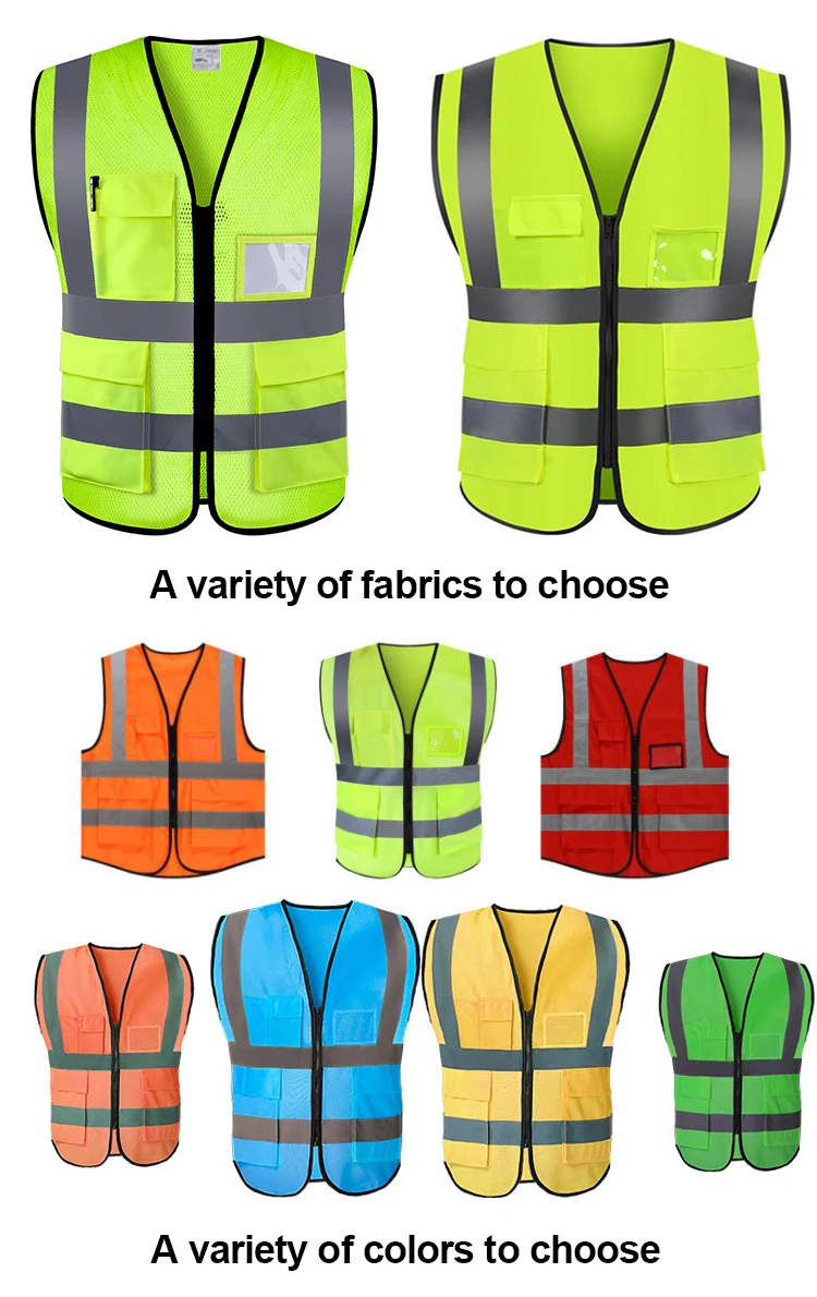 Customized Reflective Safety Vests for High Visibility