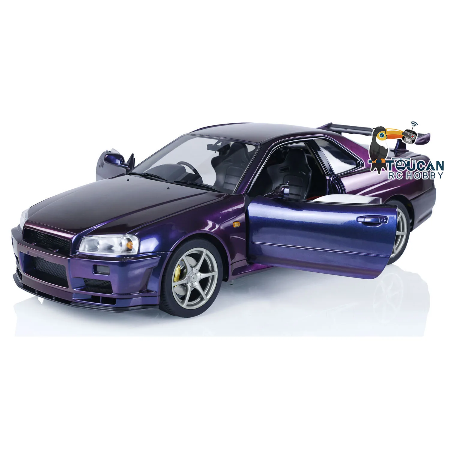 Upgraded Rtr Capo 1/8 Rc Metal Racing Car 4x4 4wd R34 Drift High-speed ...