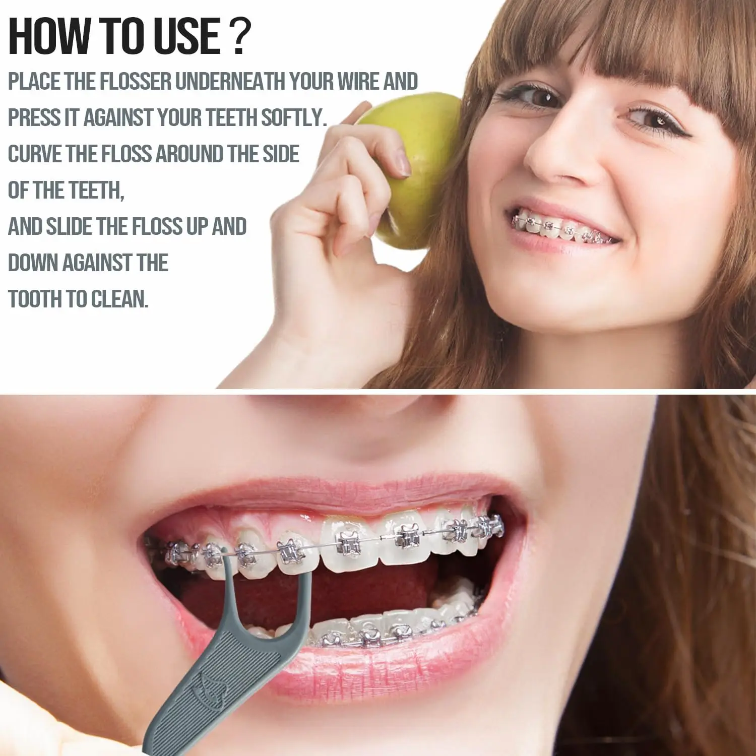 High Quality 60 Bags Of Mint Flavored Orthodontic Dental Floss - Buy ...