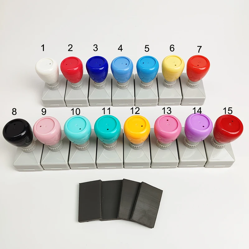 Blank Mini Flash Foam Stamps - 23mm Eco-Friendly Rubber Stamps for Kids