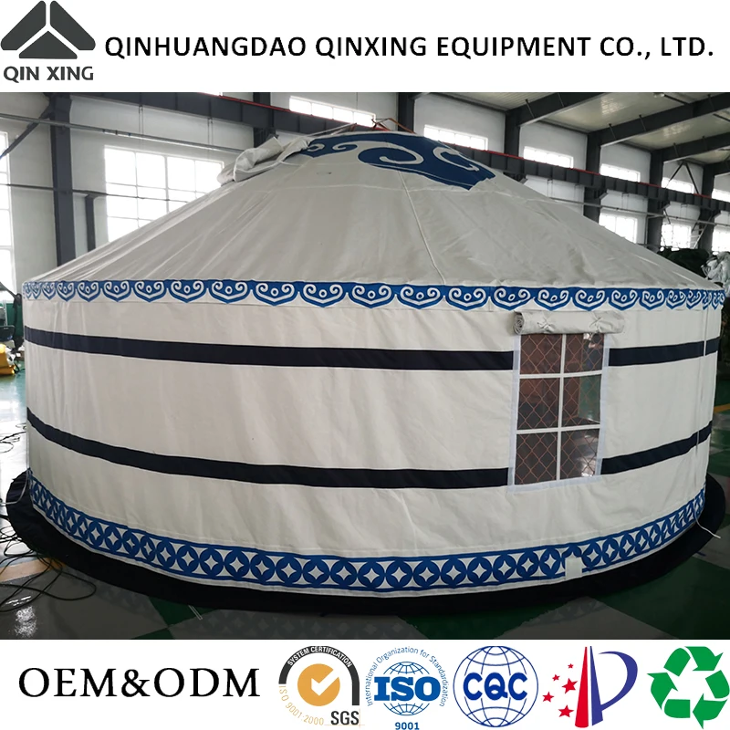 QX Hot Sale Luxury Steel Waterproof Dome Yurt Tent House