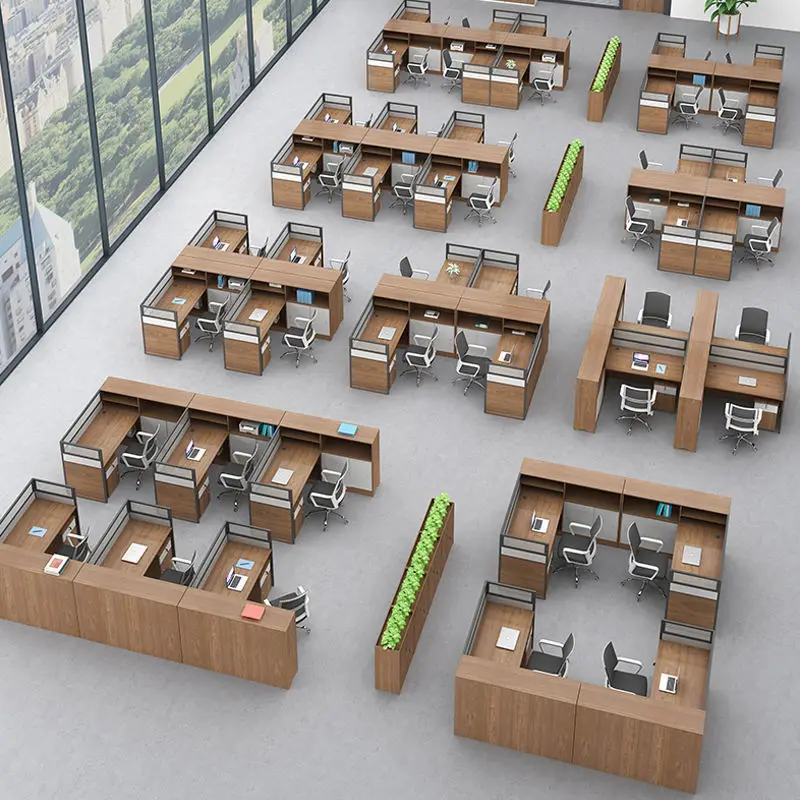Staff Table Office Meeting Room Furniture Staff Table And Chair Wooden ...
