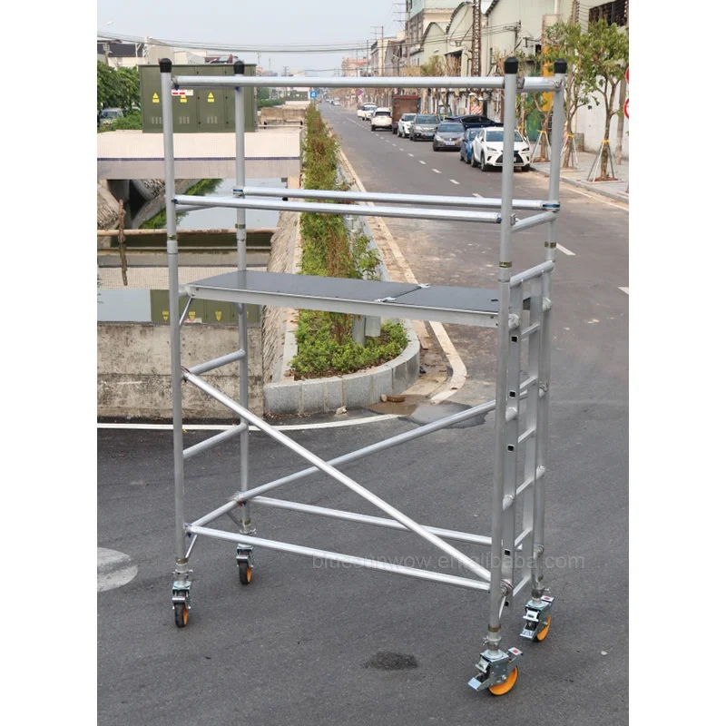 Mobile 2m Scaffolding/ladder With Scaffolding Light Weight Frame For Sale Inner Building ...