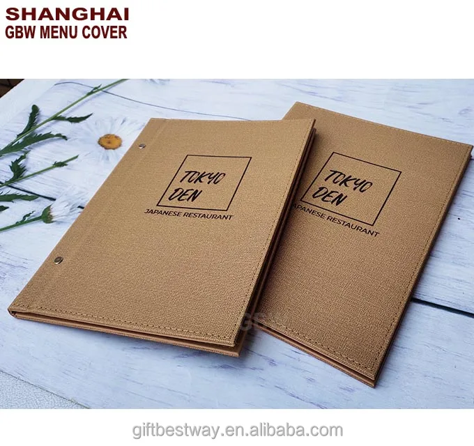 High Quality A4 Menu Folder with Screws - Perfect for Restaurants